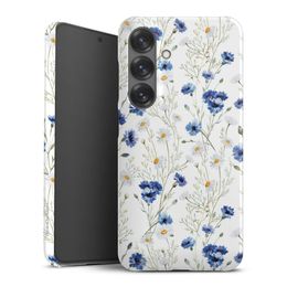 DeinDesign Galaxy S25 Handy Premium Case Smartphone Handyh&uuml;lle Schutzh&uuml;lle gl&auml;nzend Flowers Muster Flower Premium Case