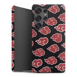 DeinDesign Galaxy S25 Ultra Handy Premium Case Smartphone Handyh&uuml;lle Schutzh&uuml;lle gl&auml;nzend Naruto Shippuden Pattern Akatsuki Premium Case