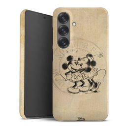 DeinDesign Galaxy S25 Handy Premium Case Smartphone Handyh&uuml;lle Schutzh&uuml;lle matt Minnie Mouse Vintage Mickey Mouse Premium Case