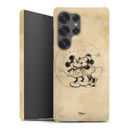 DeinDesign Galaxy S25 Ultra Handy Premium Case Smartphone Handyh&uuml;lle Schutzh&uuml;lle gl&auml;nzend Minnie Mouse Vintage Mickey Mouse Premium Case