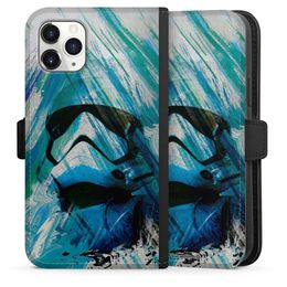 DeinDesign iPhone 11 Pro Handy Klapph&uuml;lle Handyh&uuml;lle aus Kunst Leder schwarz Flip Case Colourful Stormtrooper Star Wars Sideflip mit Lasche