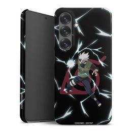 DeinDesign Galaxy S25 Handy Premium Case Smartphone Handyh&uuml;lle Schutzh&uuml;lle gl&auml;nzend Naruto Shippuden Official Licensed Product Kakashi Premium Case