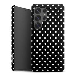 DeinDesign Galaxy S25 Ultra Handy Premium Case Smartphone Handyh&uuml;lle Schutzh&uuml;lle matt Retro Points Polka Dots Premium Case