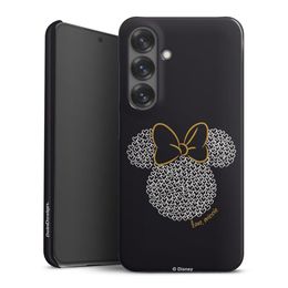 DeinDesign Galaxy S25 Handy Premium Case Smartphone Handyh&uuml;lle Schutzh&uuml;lle gl&auml;nzend Minnie Mouse Muster Disney Premium Case
