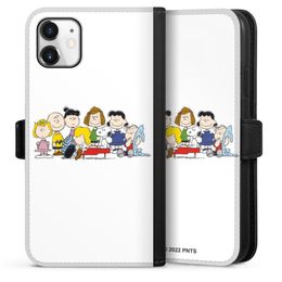 DeinDesign iPhone 11 Handy Klapph&uuml;lle Handyh&uuml;lle aus Kunst Leder schwarz Flip Case Kindheit Peanuts Merchandise Sideflip mit Lasche