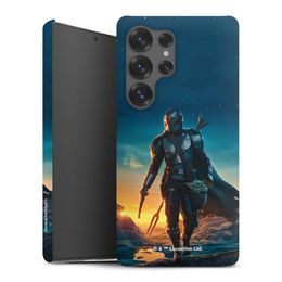 DeinDesign Galaxy S25 Ultra Handy Premium Case Smartphone Handyh&uuml;lle Schutzh&uuml;lle matt Star Wars The Mandalorian Sunset Premium Case