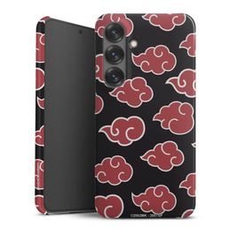 DeinDesign Galaxy S25 Handy Premium Case Smartphone Handyh&uuml;lle Schutzh&uuml;lle gl&auml;nzend Naruto Shippuden Pattern Akatsuki Premium Case