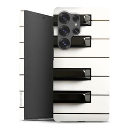 DeinDesign Galaxy S25 Ultra Handy Premium Case Smartphone Handyh&uuml;lle Schutzh&uuml;lle matt Klavier Music Piano Premium Case