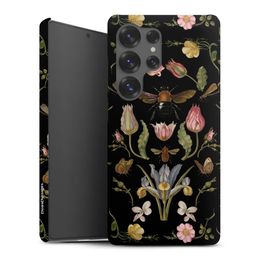 DeinDesign Galaxy S25 Ultra Handy Premium Case Smartphone Handyh&uuml;lle Schutzh&uuml;lle matt Flower Wreath Bee Blossom Premium Case