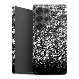 DeinDesign Galaxy S25 Ultra Handy Premium Case Smartphone Handyh&uuml;lle Schutzh&uuml;lle gl&auml;nzend Muster Snowflake Glitzer Premium Case
