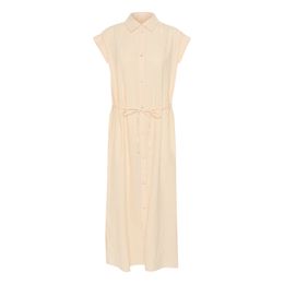 Saint Tropez Kleid Damen Gr&ouml;&szlig;e 36 hellbeige / wei&szlig; Winterkleid