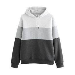 next Sweatshirt Herren Gr&ouml;&szlig;e XL hellgrau / graumeliert / schwarz