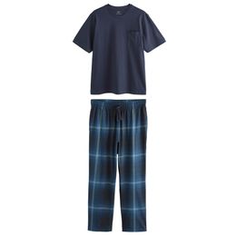 next Pyjama Herren Gr&ouml;&szlig;e M blau / navy / wei&szlig;