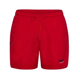 Hummel Badeshorts 'Ned' Herren Gr&ouml;&szlig;e XXL rubinrot / schwarz