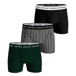 Bj&ouml;rn Borg Bj&ouml;rn Borg Boxershorts Herren Gr&ouml;&szlig;e M dunkelgr&uuml;n / schwarz / wei&szlig;