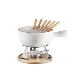 M&auml;ser M&auml;ser K&auml;sefondue Set, Steinzeug Pintar Creme