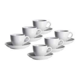 M&auml;ser M&auml;ser Cappuccinotassen-Set, Porzellan COLOMBIA Wei&szlig;