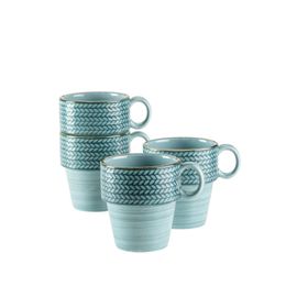 M&auml;ser M&auml;ser Kaffeebecher-Set, Porzellan Prospero Blau