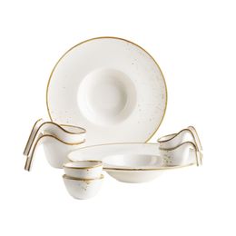 M&auml;ser M&auml;ser Gourmet Set, Porzellan Pintar Beige / Braun
