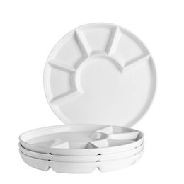 M&auml;ser M&auml;ser Fondueteller 24 cm, Porzellan Wei&szlig;