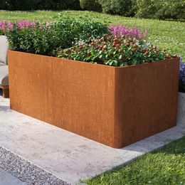 200 x 107 x 80 cm Hochbeet, Cortenstahl, Rost-Optik - (GFPV00822)
