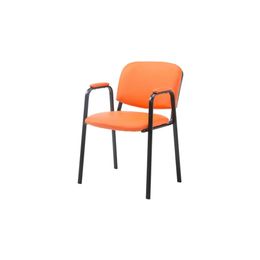 Höffner Besucherstuhl ¦ orange ¦ Maße (cm): B: 53 H: 79 » Höffner