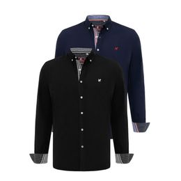 Williot Hemd Herren Gr&ouml;&szlig;e XL navy / schwarz