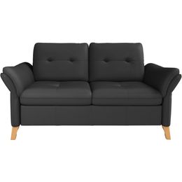 Sit & More 2-Sitzer SIT & MORE "G&ouml;teborg", schwarz, B:171cm H:90cm T:102cm, Sofas, inklusive Sitztiefenverstellung und Federkern