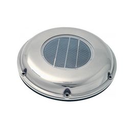 Lilie Solar Ventilator verchromt extra flach