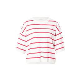 MSCH COPENHAGEN Pullover 'Geanine Rachelle' Damen Größe L/XL pink / weiß