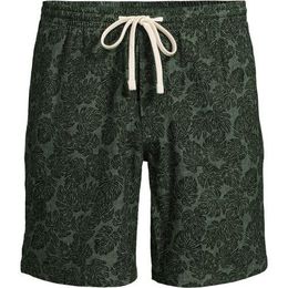 LANDS' END Chino-Shorts mit Dehnbund, Herren,  Grün, Baumwolle/Elasthan/Leinen, by Lands' End
