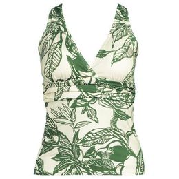 LANDS' END Tankinitop mit V-Ausschnitt, Damen,  Wei&szlig;, Nylon-Mischung, by Lands' End