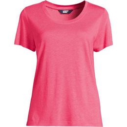LANDS' END Shirt aus Leinenmix, Damen,  Pink, by Lands' End