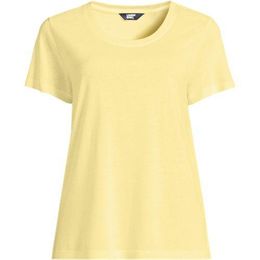 LANDS' END Shirt aus Leinenmix, Damen,  Gelb, Leinen/Viskose, by Lands' End