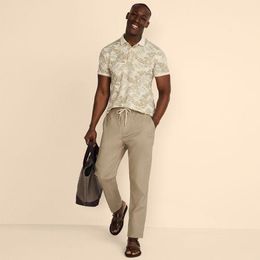 LANDS' END Schlupfbund-Chino, Herren,  Beige, Baumwolle/Leinen, by Lands' End