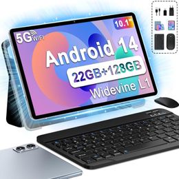 mit Tastatur Maus, 8000 mAh, (1TB TF) mit Hülle + ein Jahr Displaybruchversicherung Octa-Core 5G WiFi,