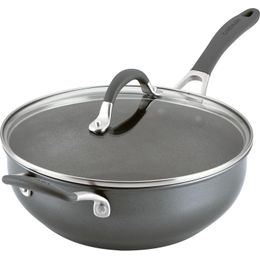Servierpfanne Circulon "Circulon A1 Servierpfanne mit Gegengriff, 26 cm, 4,5 Liter", grau (anthrazit), B:28cm H:16,5cm L:52cm Ø:26cm, Pfannen, dreilagig beschichtet, kratzfest, spülmaschinenfest