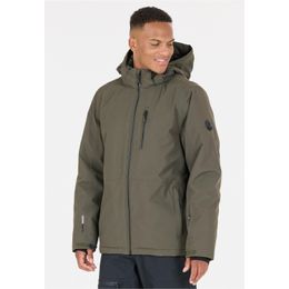 Skijacke WHISTLER "Drizzle", Herren, Gr. 4XL, schwarz (schwarz, schwarz), 100% Polyester, unifarben, Rundhals, Jacken, mit wasserabweisender Membran