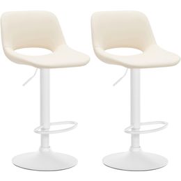 CLP 2er Set Barhocker Camden I Kunstleder-Bezug