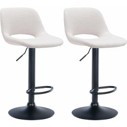 CLP 2er Set Barhocker Camden I Stoff-Bezug