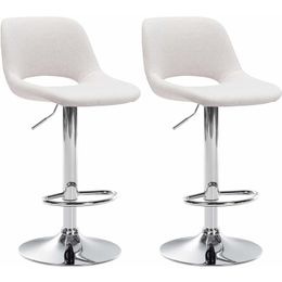 CLP 2er Set Barhocker Camden I Stoff-Bezug