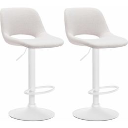 CLP 2er Set Barhocker Camden I Stoff-Bezug