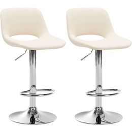 CLP 2er Set Barhocker Camden I Kunstleder-Bezug