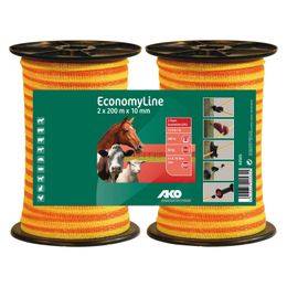 AKO Elektroband- Doppelpack 2er-Set mit je 200 Meter (10 mm)