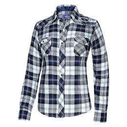 STARS & STRIPES Westernbluse Pasadena blau Damen XL