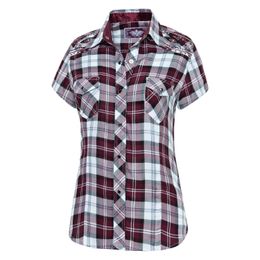STARS & STRIPES Kurzarmbluse Pasadena Short rot Damen L