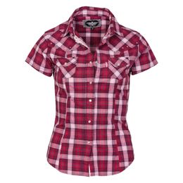 STARS & STRIPES Westernbluse Doreen rot Damen XXL