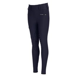 Pikeur Athleisure Ges&auml;&szlig;einsatz-Reithose Grip blau Damen 170