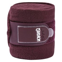 Eskadron Fleecebandagen schwarz/rot/purpur Warmblut