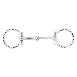 Passion 4Q Snaffle Bit mit D-Ringe grau 13.5 cm